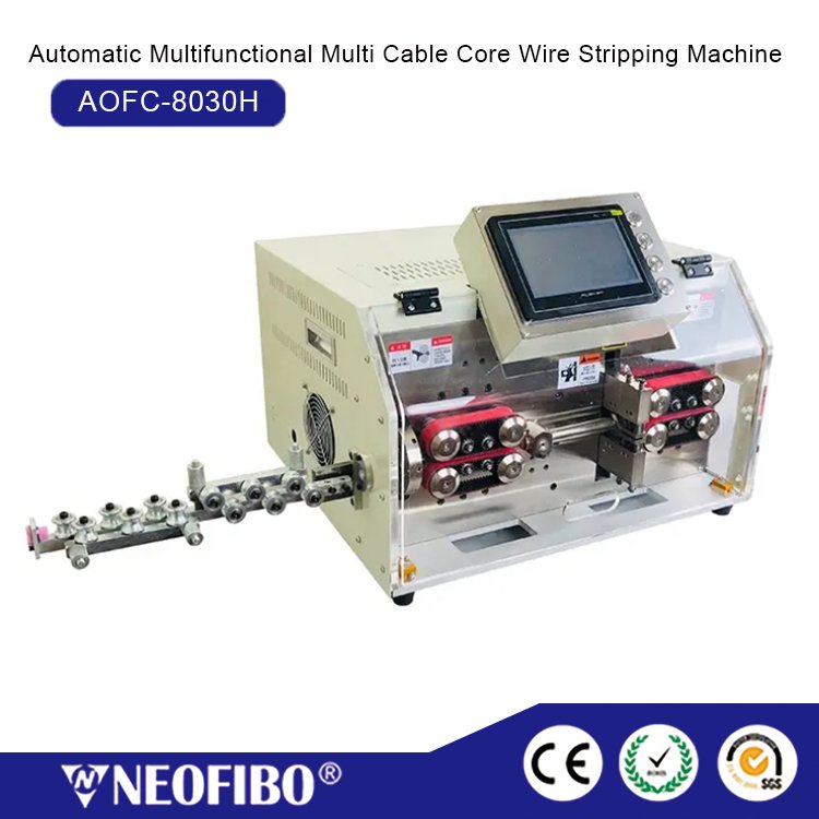 Automatic Multifunctional Multi Cable Core Wire Stripping Machine AOFC ...